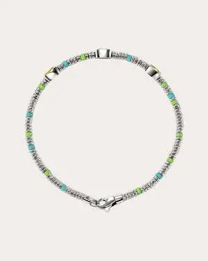 John Hardy Peridot & Lemon Quartz Heishi Gem Bracelet