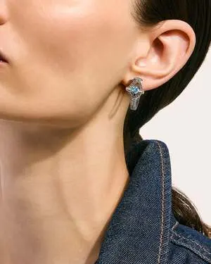 John Hardy Swiss Topaz Icon Hoop Earrings