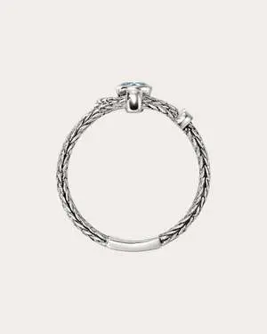 John Hardy Sterling Silver Swiss Topaz Icon Ring