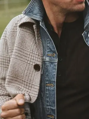 REISS Morpeth Wool-blend Check Single-breasted Overcoat - Stone Check
