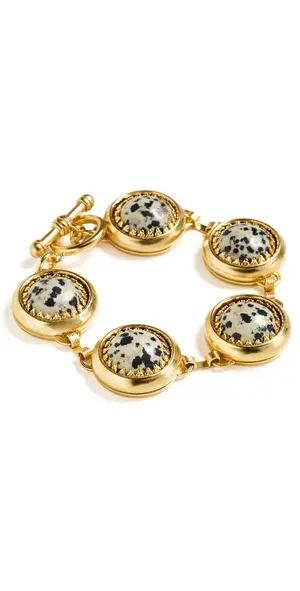 Brinker & Eliza Kit Bubble Bracelet - Dalmation Jasper