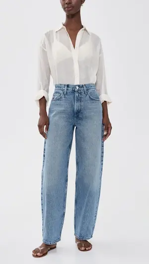 FAVORITE DAUGHTER The Mercer Easy Barely Barrel Jeans
