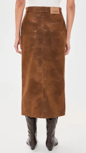 Isabel Marant Étoile Bisane Faux Suede Skirt
