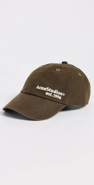 Acne Studios Cuddy Waxed Cotton Canvas Cap - Brown