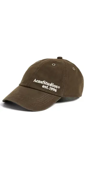 Acne Studios Cuddy Waxed Cotton Canvas Cap - Brown