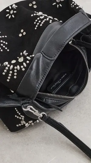 3.1 Phillip Lim Studded Faux Suede Mini Luna Crossbody Bag