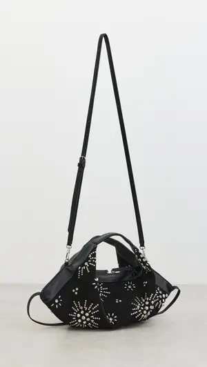 3.1 Phillip Lim Studded Faux Suede Mini Luna Crossbody Bag