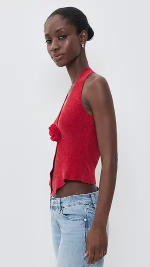 With Jéan Rose Knit Top