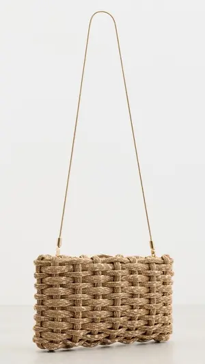 Simkhai Morgan Woven Clutch