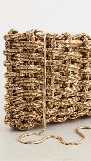 Simkhai Morgan Woven Clutch
