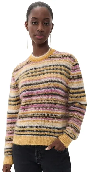 Isabel Marant Étoile Morine Mohair Sweater - Mustard
