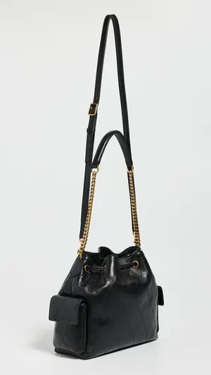 Tory Burch Charlie Quilted Drawstring Shoulder Bag