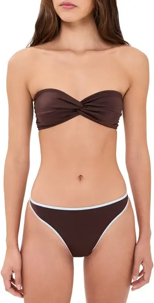 Lioness Bella Bandeau Bikini Top - Mocha