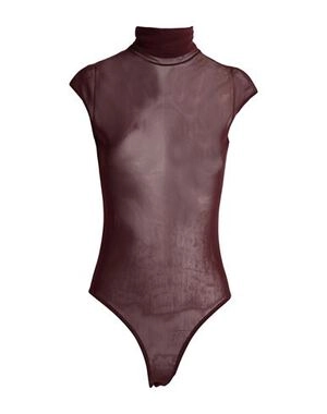 ALYSI Crème Woman Bodysuit Camel Size 4 Polyester, Elastane Red