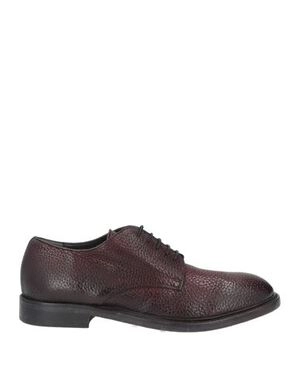 Moma Lace-up Shoes Burgundy Size Calfskin - Red