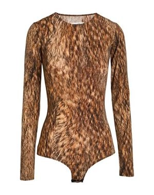 MAISON MARGIELA Bodysuit Size Polyamide, Elastane - Brown