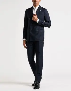 LARDINI Suit Midnight Size Wool, Mohair Wool
