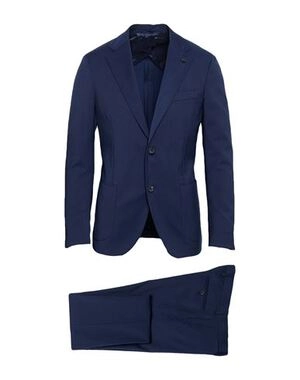 LARDINI Suit Size Polyester, Wool, Elastane - Navy