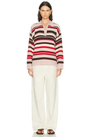 Sablyn Billie Relaxed Collared Sweater