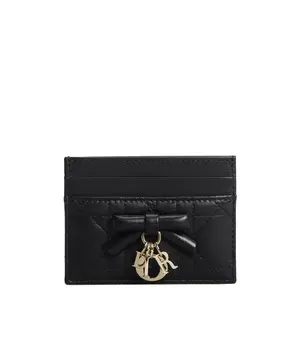 Dior Lady Freesia Card Holder - Black
