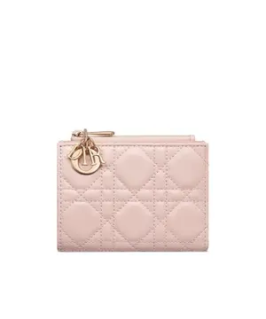 Dior Lady Dahlia Wallet - Nude