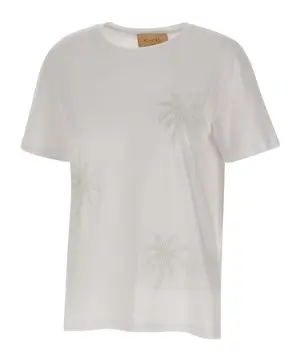 KAOS Embroidered Palm Relaxed T-shirt - White
