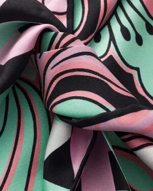 Prada Printed Silk Twill Top