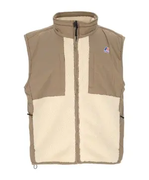 K-WAY Logo Printed Paneled Gilet