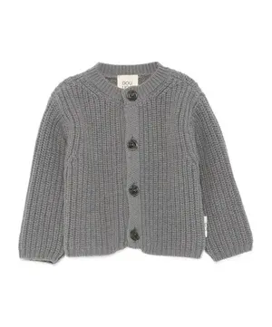 DOUUOD Chunky-knit Buttoned Cardigan