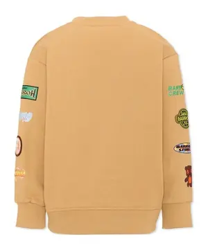 BARROW Graphic-print Patch-detail Sweatshirt
