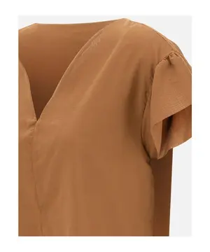 KAOS V-neck Ruffled-sleeve Top