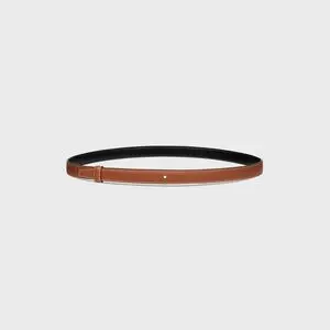 Celine Reversible Strap 18mm In Taurillon And Natural Calfskin