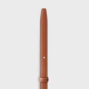 Celine Reversible Strap 18mm In Taurillon And Natural Calfskin