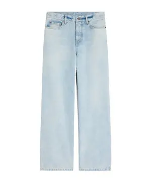 Celine Jolene Jeans In Cotton Denim - Blue