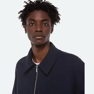 Helmut Lang Terry Zip Jacket - Navy
