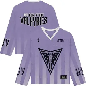 PLAYA SOCIETY Golden State Valkyries Hockey Fashion Jersey - Violet