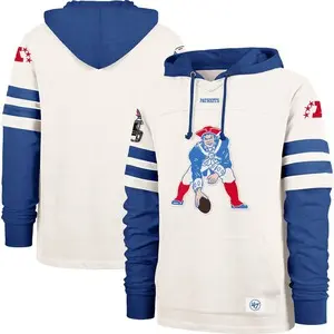 '47 New England Patriots Split Zone Cornerback Duo Lacer Hoodie - Cream