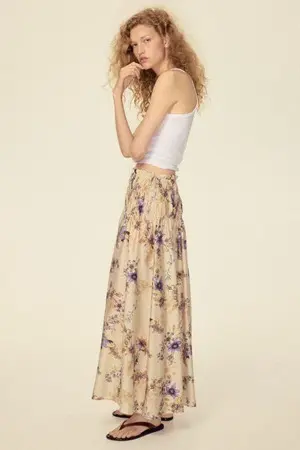H&M Smocked-waist Skirt