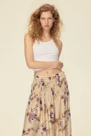 H&M Smocked-waist Skirt
