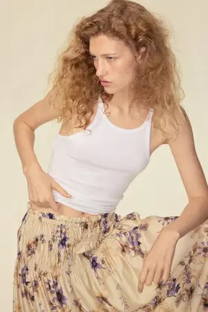 H&M Smocked-waist Skirt