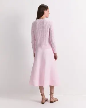 SPORTSCRAFT Elka Pointelle Knit Cardigan