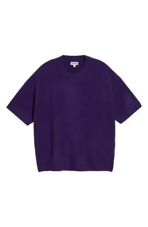 Staud Sorrento Stripe Cashmere Sweater - Amethyst