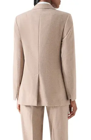 Akris Wool Flannel Boyfriend Blazer