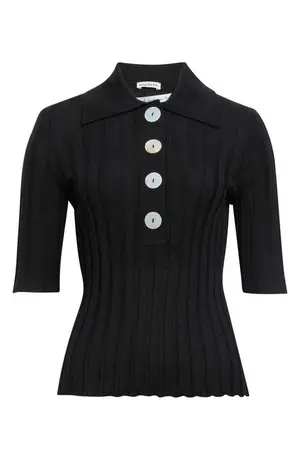 NACKIYE Sugarman Virgin Wool Rib Polo