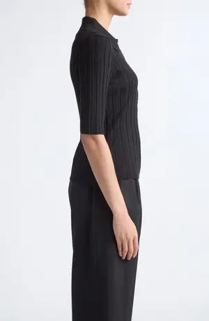 NACKIYE Sugarman Virgin Wool Rib Polo