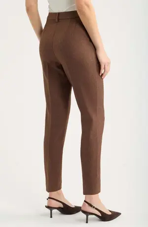 TAHARI ASL Classic Herringbone Trousers