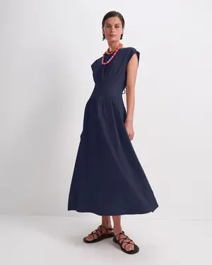 SPORTSCRAFT Ariana Pintuck Linen Dress