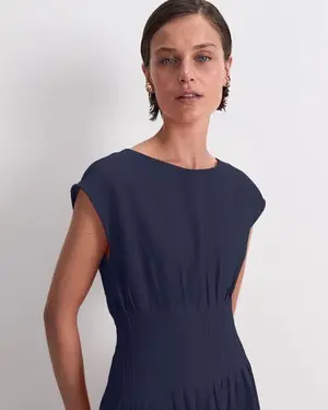 SPORTSCRAFT Ariana Pintuck Linen Dress
