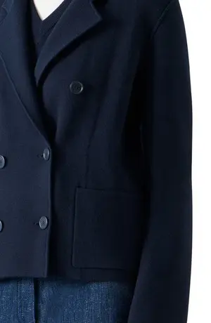 Akris Milano Knit Double Breasted Jacket