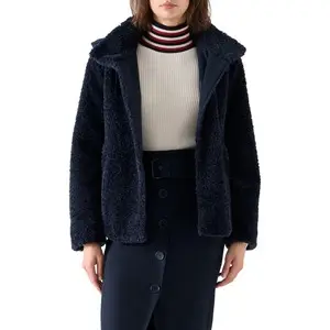 Akris Faux Fur Hooded Short Coat